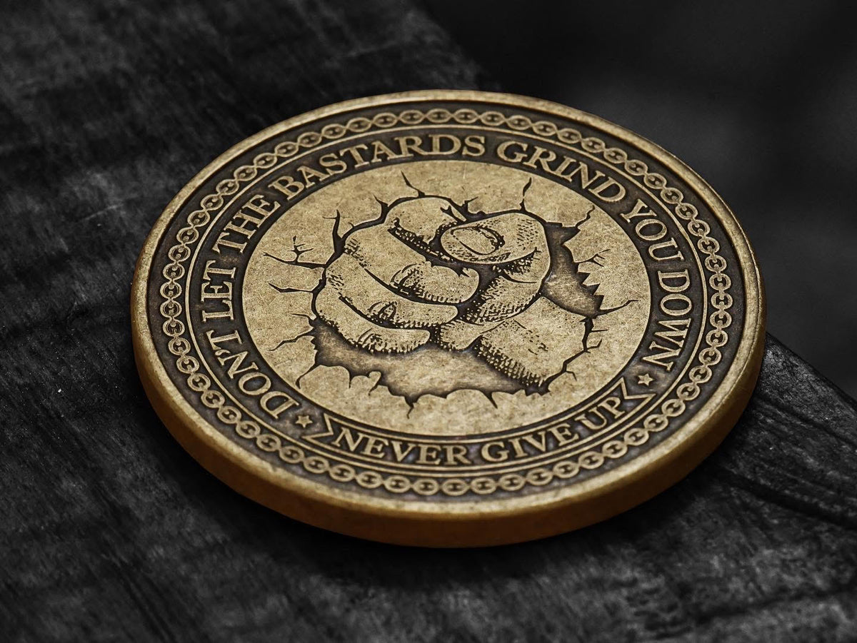 Quit Now — and Discover the Power of Never Giving Up – EDC Reminder Coins