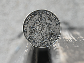 Per Aspera Ad Astra Coin - Keep Your Eyes on the Stars – EDC Reminder Coins