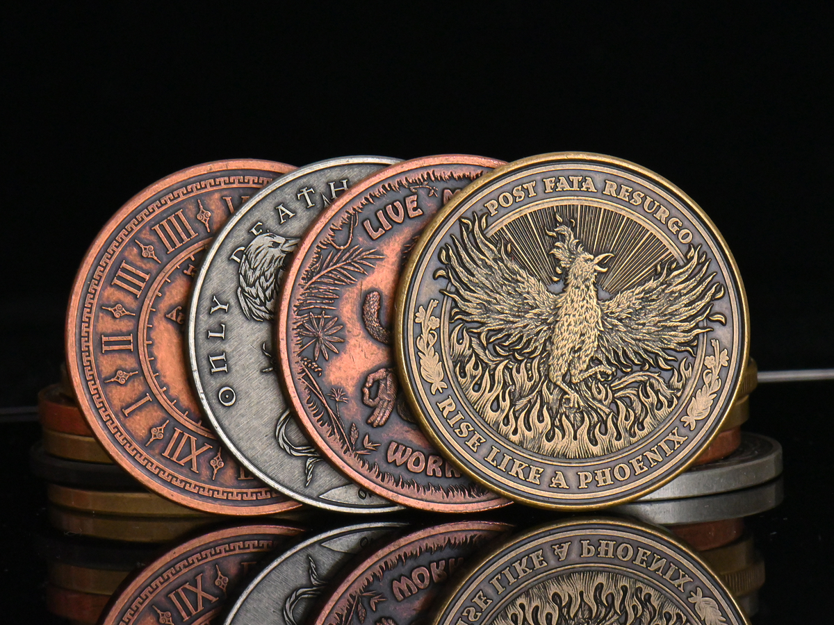 Uplifting Quote Coins – EDC Reminder Coins