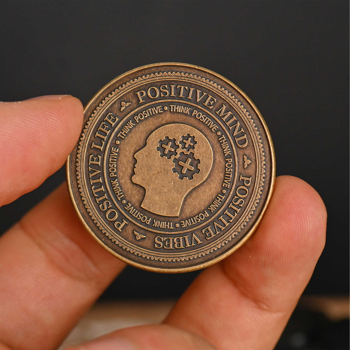 Positive Thoughts Coin – EDC Reminder Coins