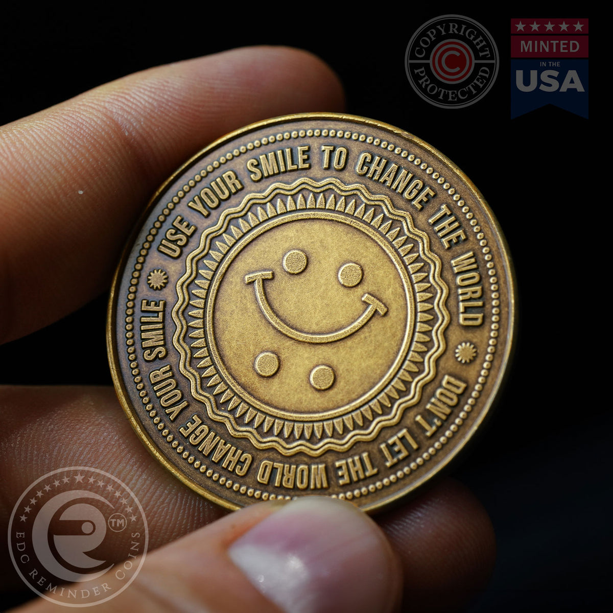 Smile Coin – EDC Reminder Coins