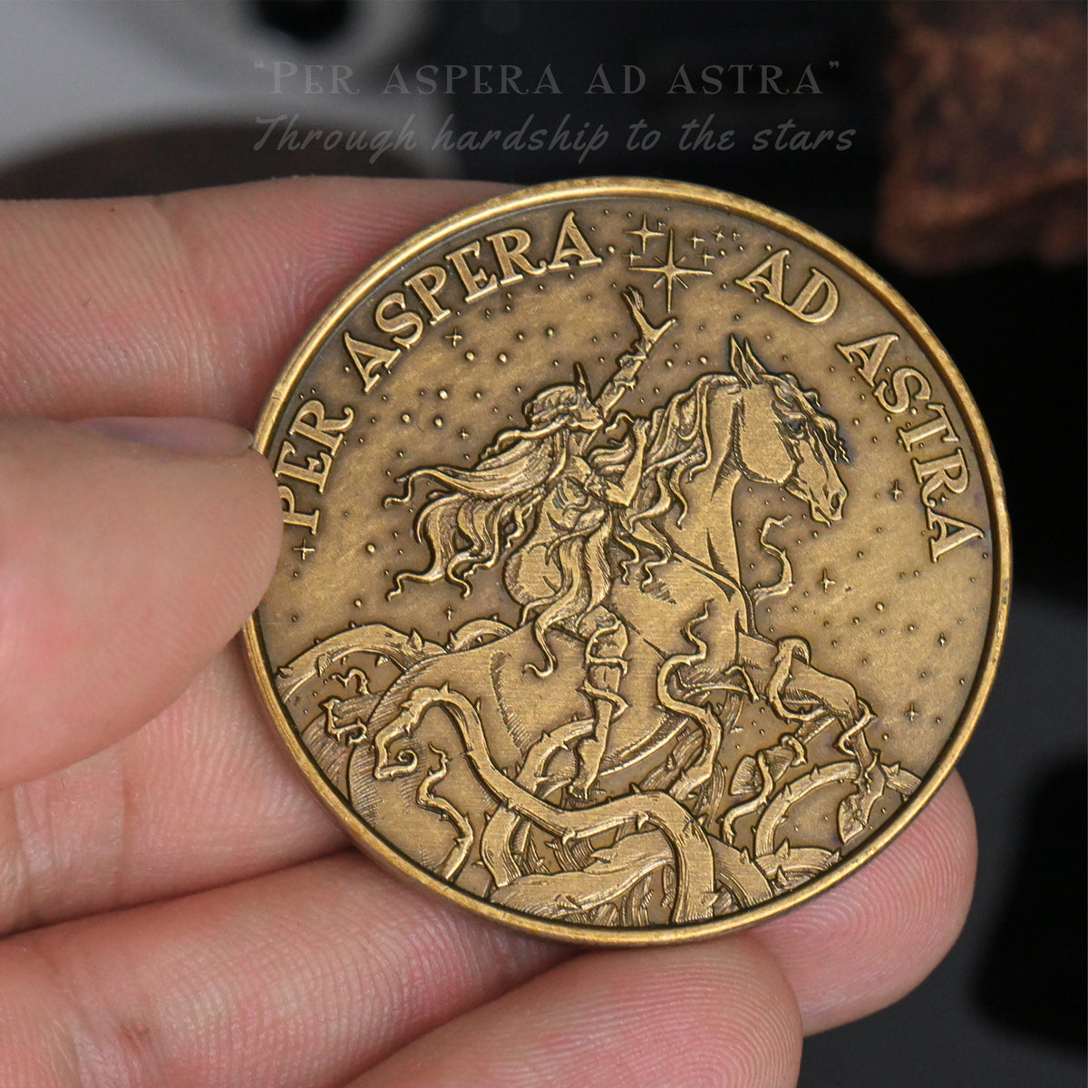 Per Aspera Ad Astra Coin – EDC Reminder Coins