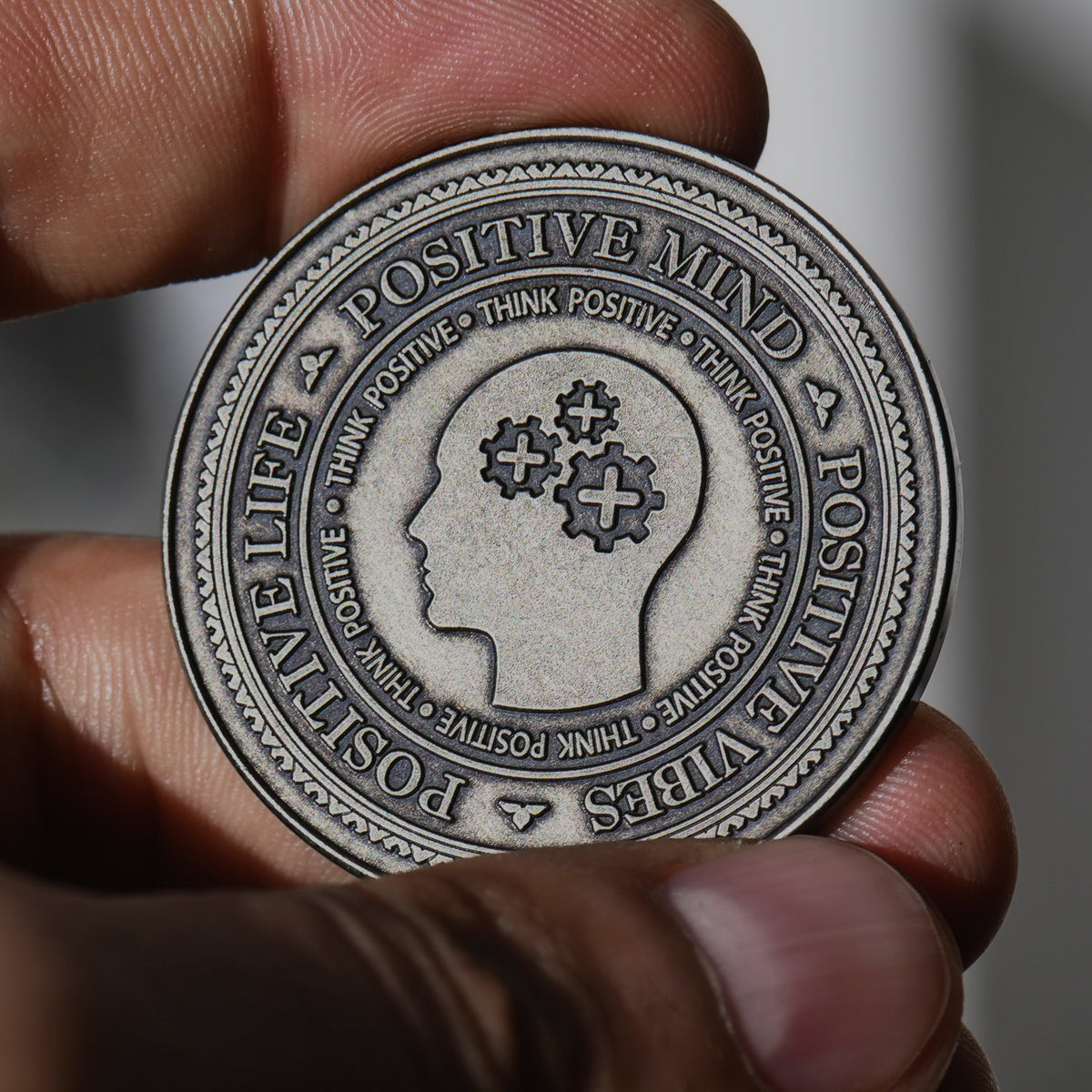 Positive Thoughts Coin – EDC Reminder Coins